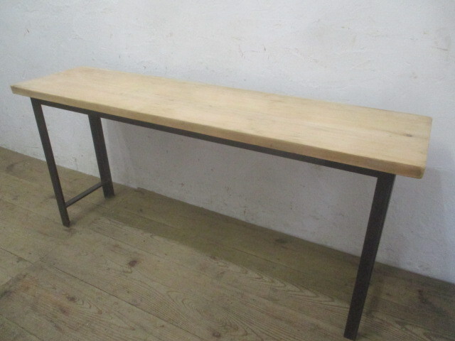 Yahoo!オークション - タP415 天板W150cm×D38 5cm ヴィンテージ 無垢...