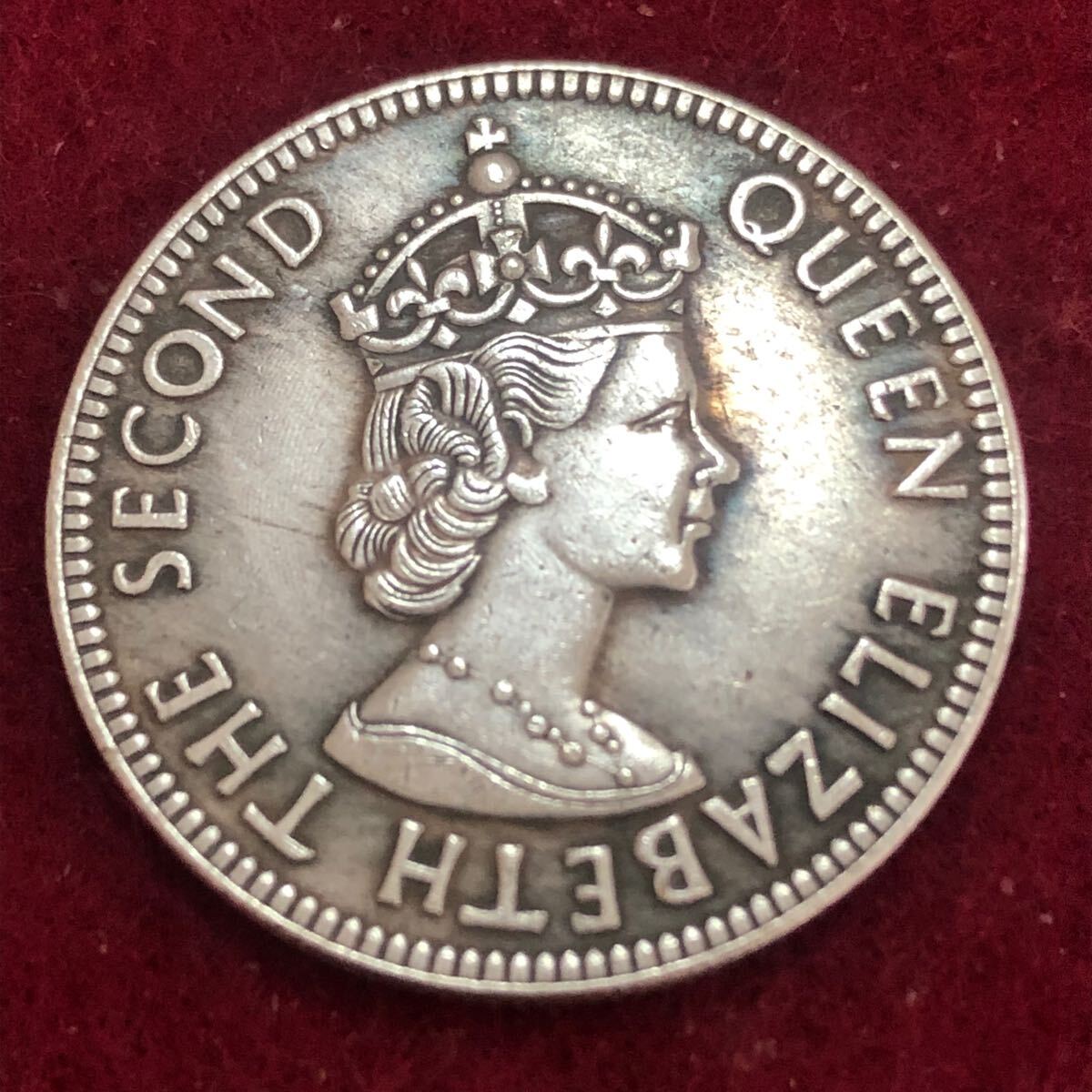 銀貨 1965年 50セント エリザベス女王 イギリス領ヴァージン諸島 銀貨 1965年 50セント エリザベス女王 イギリス領ヴァージン諸島