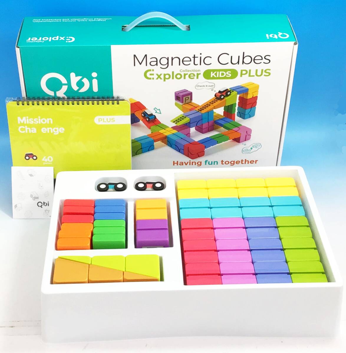Yahoo!オークション - 未使用 Qbi Magnetic Cubes Explorer Kids PLUS ...