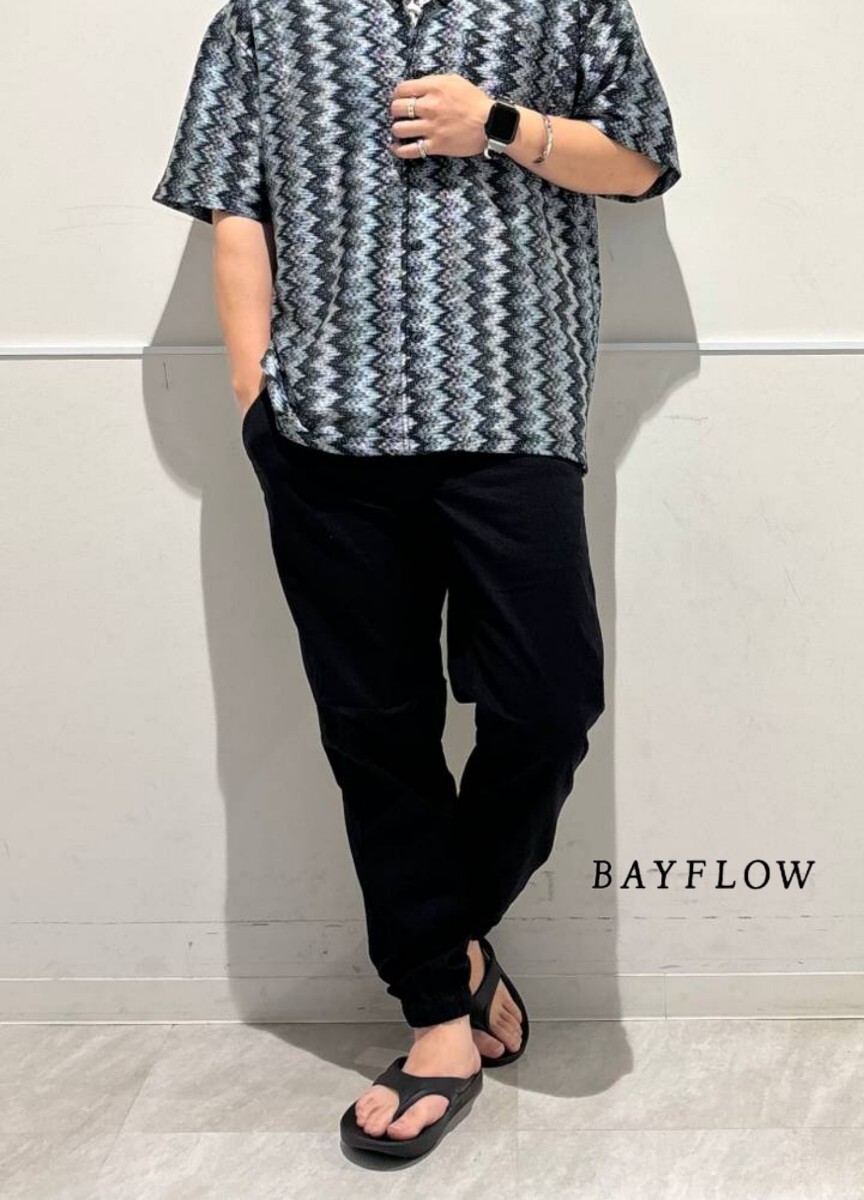 Yahoo!オークション - 【新品】BAYFLOW Mサイズ リネン ジョガーパンツ...