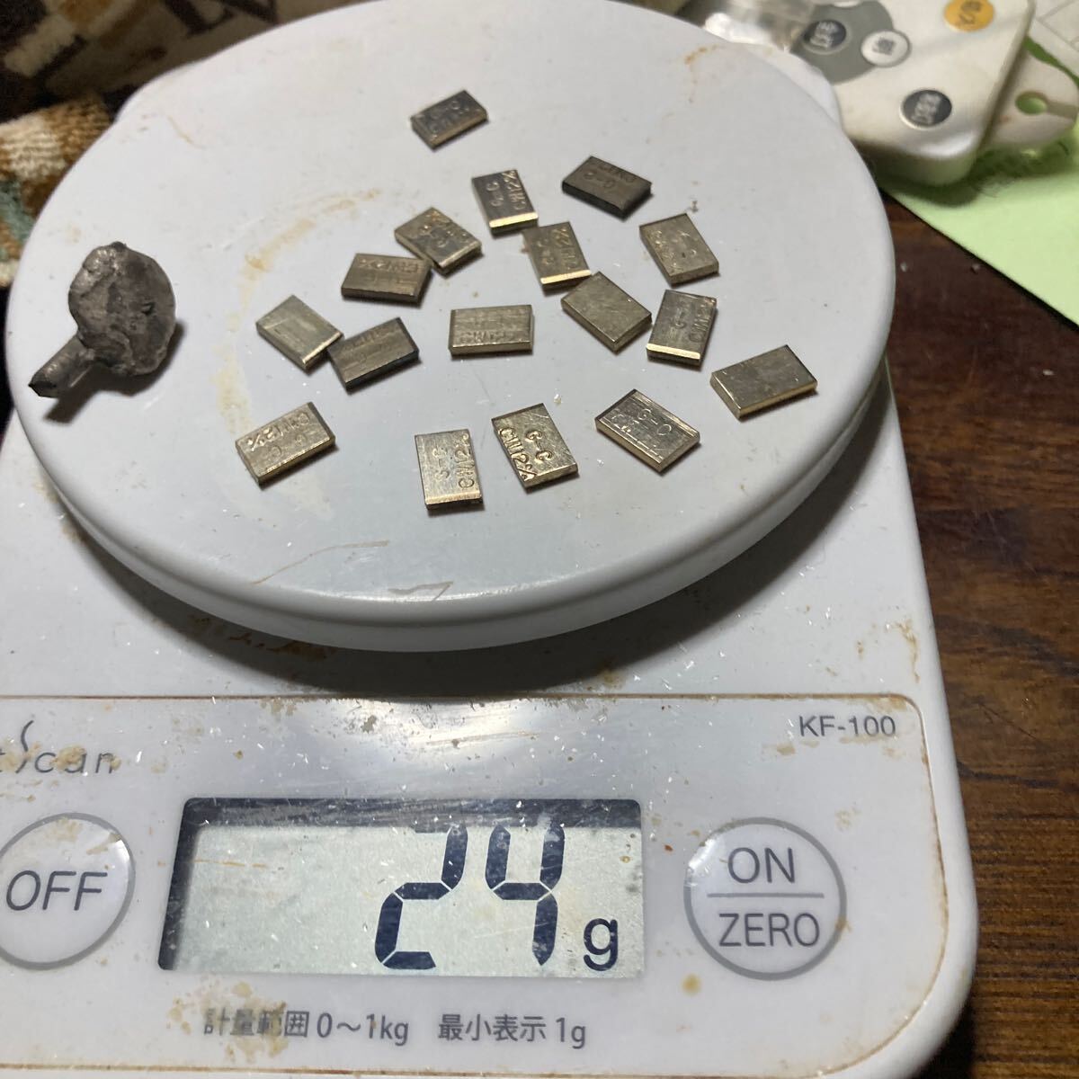 Yahoo!オークション - GC金パラ 17gボタン7g