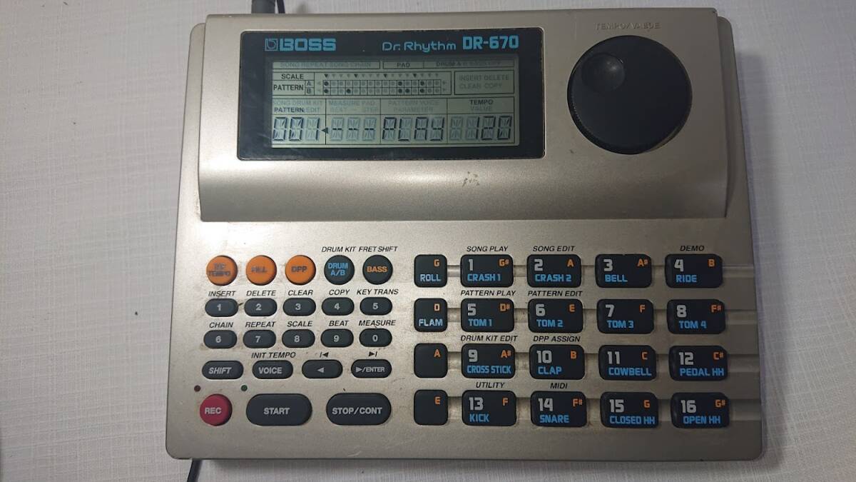Yahoo!オークション - BOSS DR-670 リズムマシン Dr Rhythm 音出ました