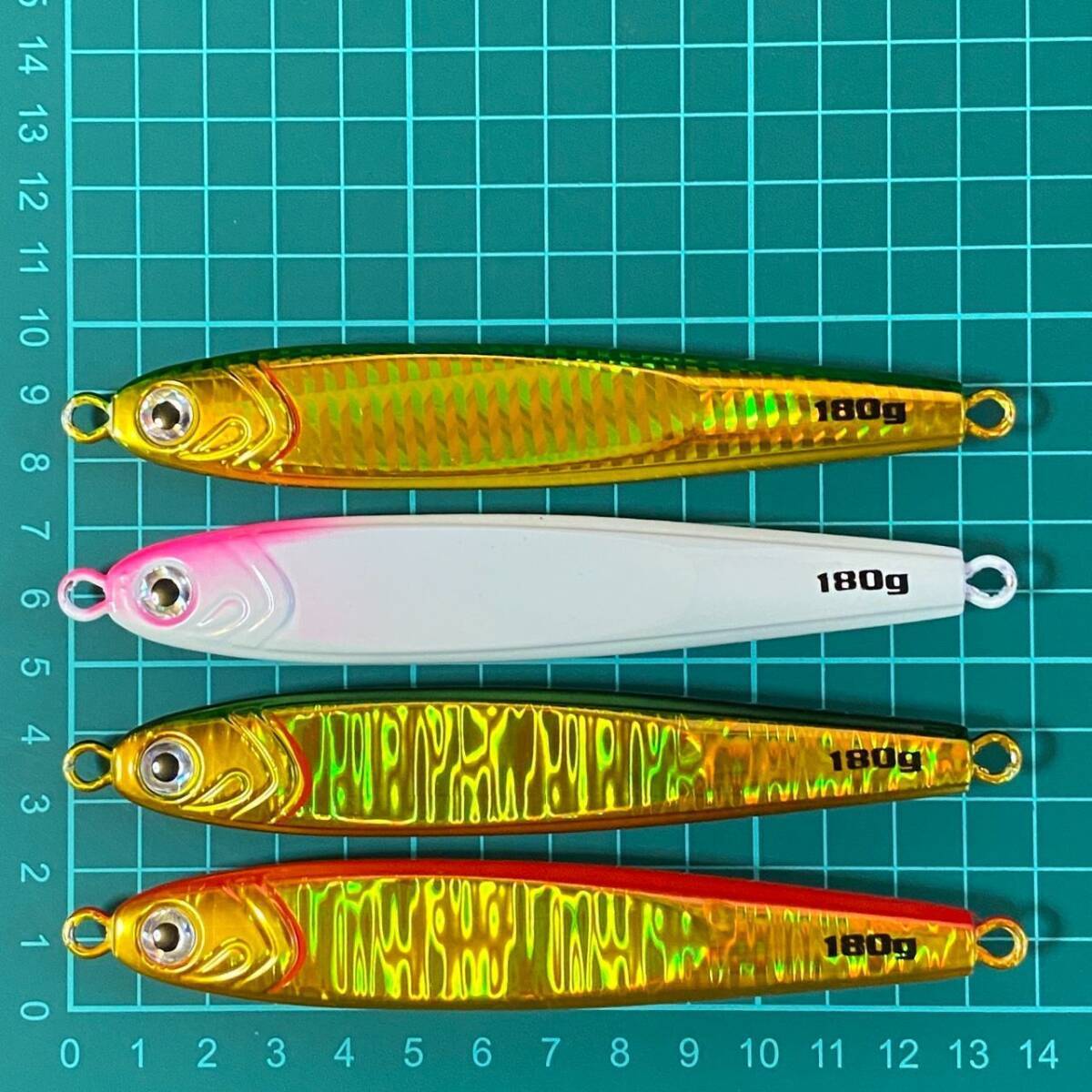 Yahoo!オークション - 180g×4 メタルジグ 3Dシルバーアイ TGベイト風 ...