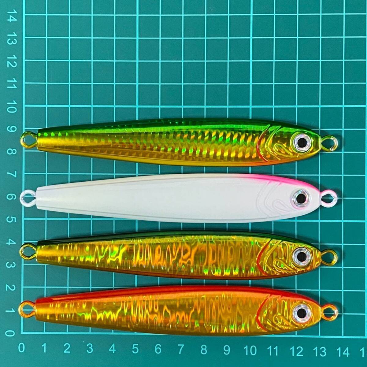 Yahoo!オークション - 180g×4 メタルジグ 3Dシルバーアイ TGベイト風 ...