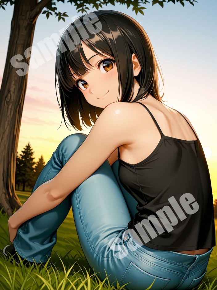 Yahoo!オークション - 【ユメカノ 5 黒瀬ねむ】オリジナルAIアート/A4...