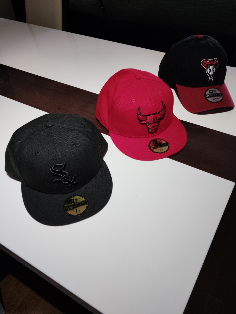 Yahoo!オークション - NEW ERA MLB&NBAキャップ3点 7.8/7(62.5cm)~XXL...