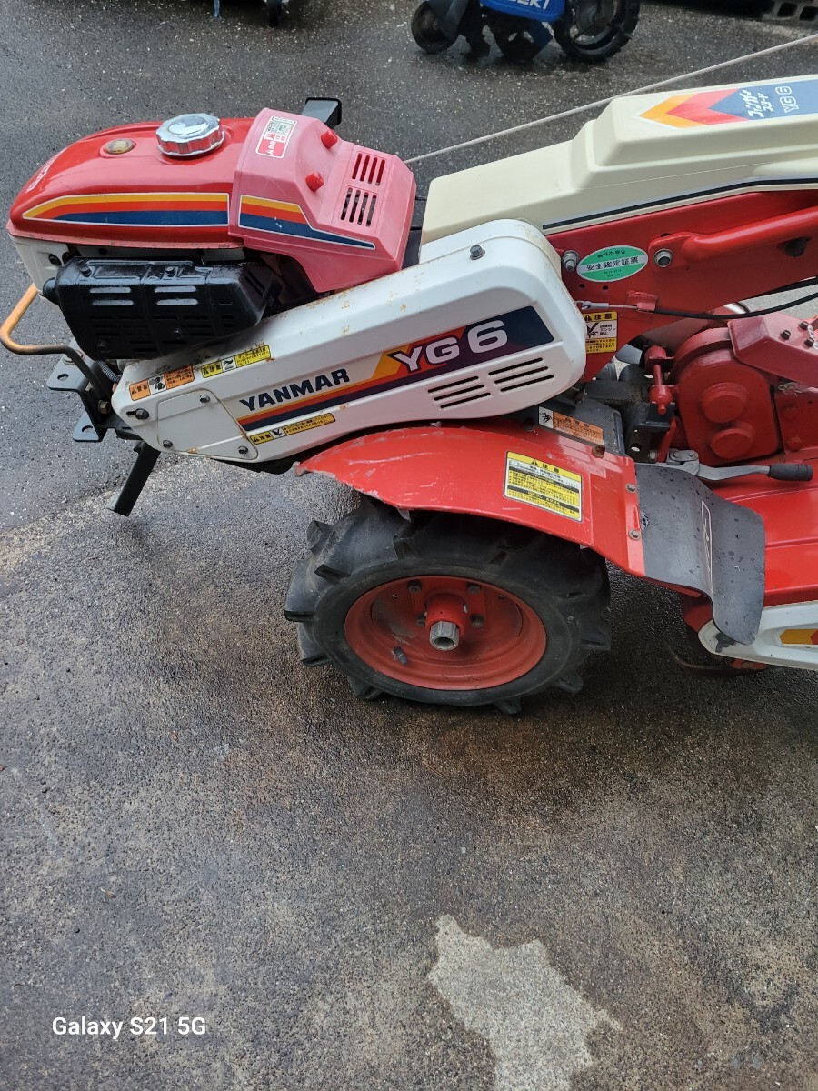 Yahoo!オークション - YANMAR ヤンマー農用トラクター歩行型 YG6ガソリ...
