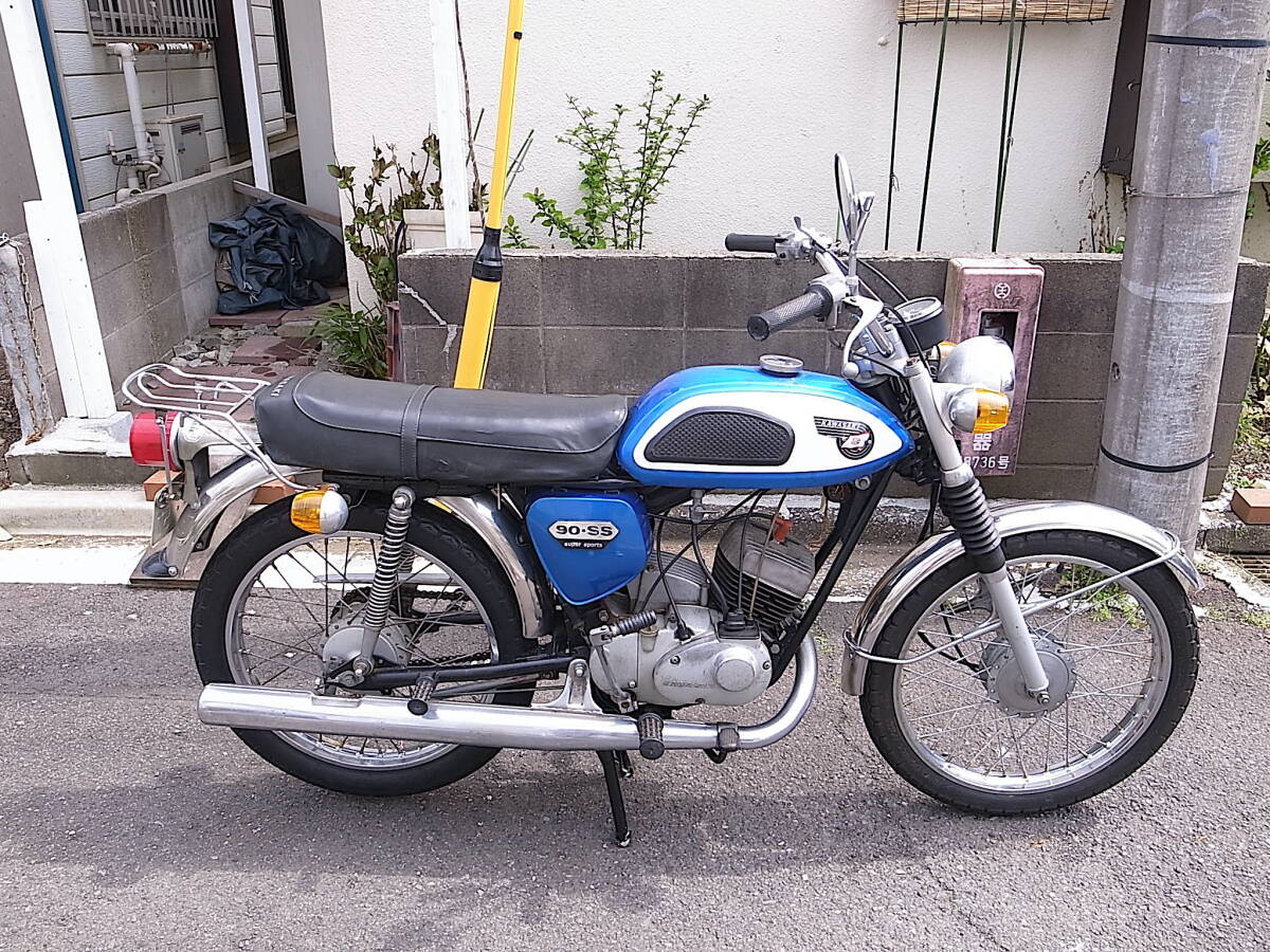 Yahoo!オークション - カワサキ 90SS 実働車 各部良好 保険付き