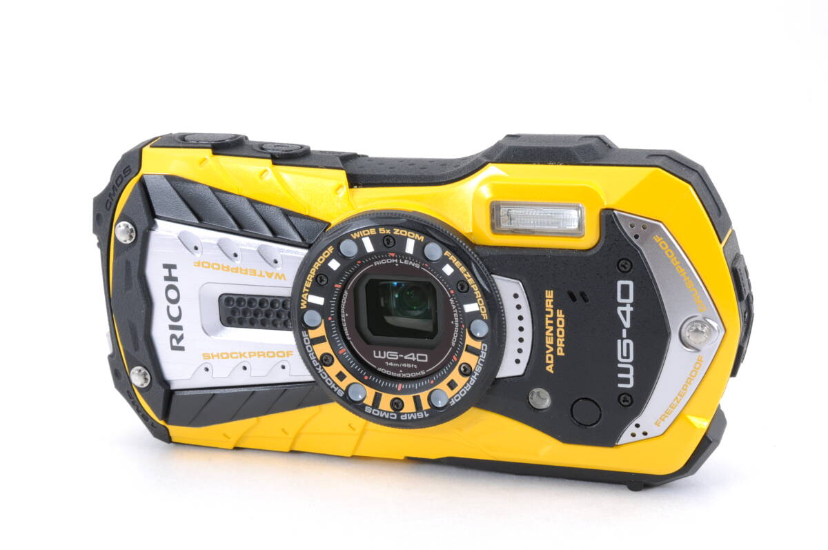 Yahoo!オークション - 動作品 リコー RICOH WG-40 黄色 イエロー コン...