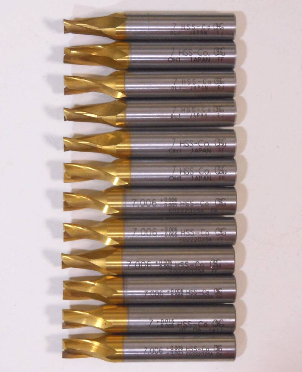 Yahoo!オークション - OSG 2枚刃 エンドミル 12本