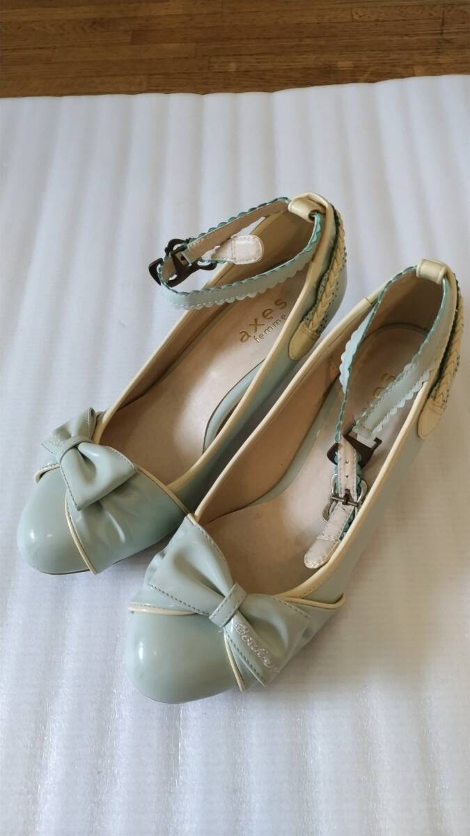 Yahoo!オークション - No.2663_アクシーズファム_サックスエナメルスト...