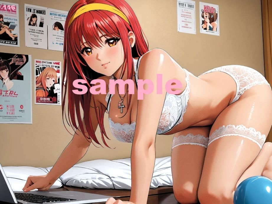 Yahoo!オークション - AI A4ポスター アニメ イラスト 美女 セクシー ...