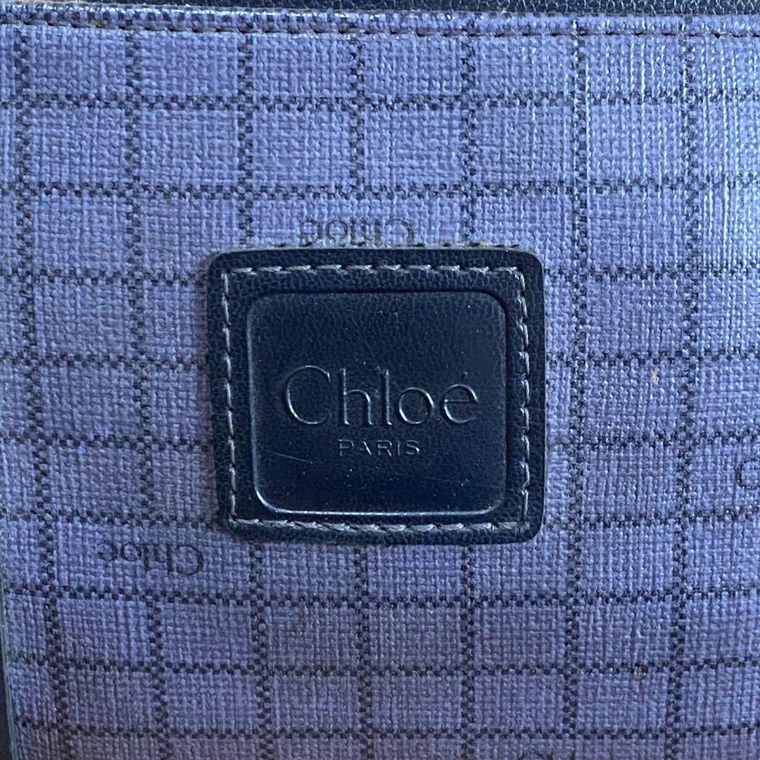 良品 Chloe クロエ ボストンバッグ パープル ヴィンテージ 良品 Chloe クロエ ボストンバッグ パープル ヴィンテージ