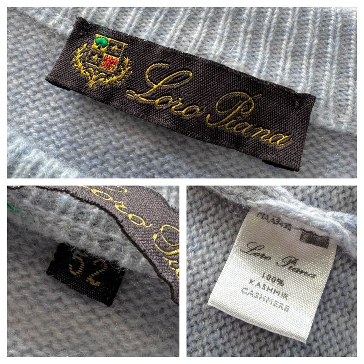 Yahoo!オークション - P93 極上カシミヤ100% クルーネック ニット セー...