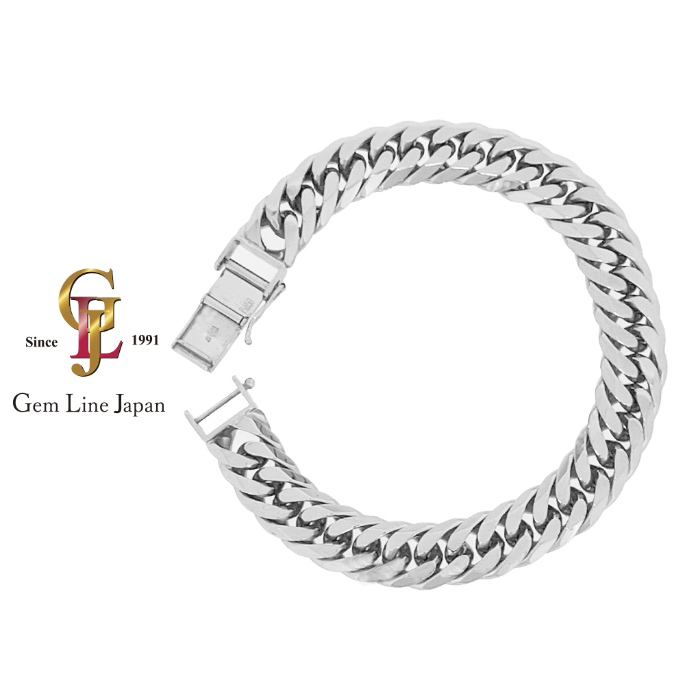 Yahoo!オークション - 新品 Pt850 6面ダブル 喜平 ブレスレット 103.44...