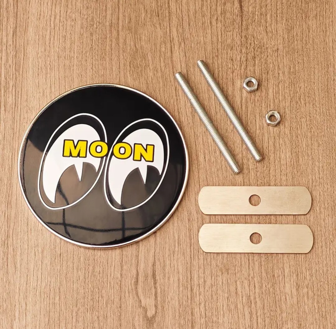 Yahoo!オークション - 新品 ブラック 黒 ムーンアイズ エンブレム MOON...