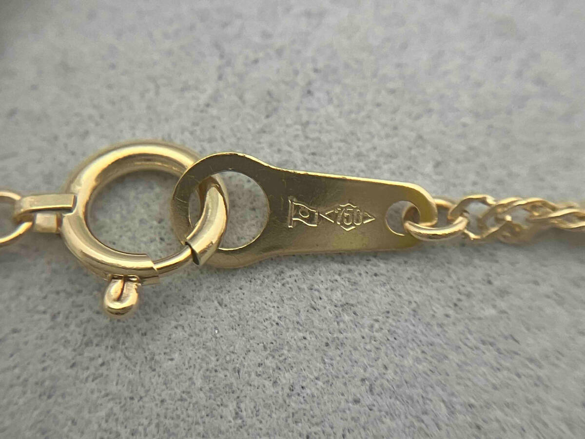 Yahoo!オークション - K18 40cm 5.1g スクリューチェーンネックレス 造...