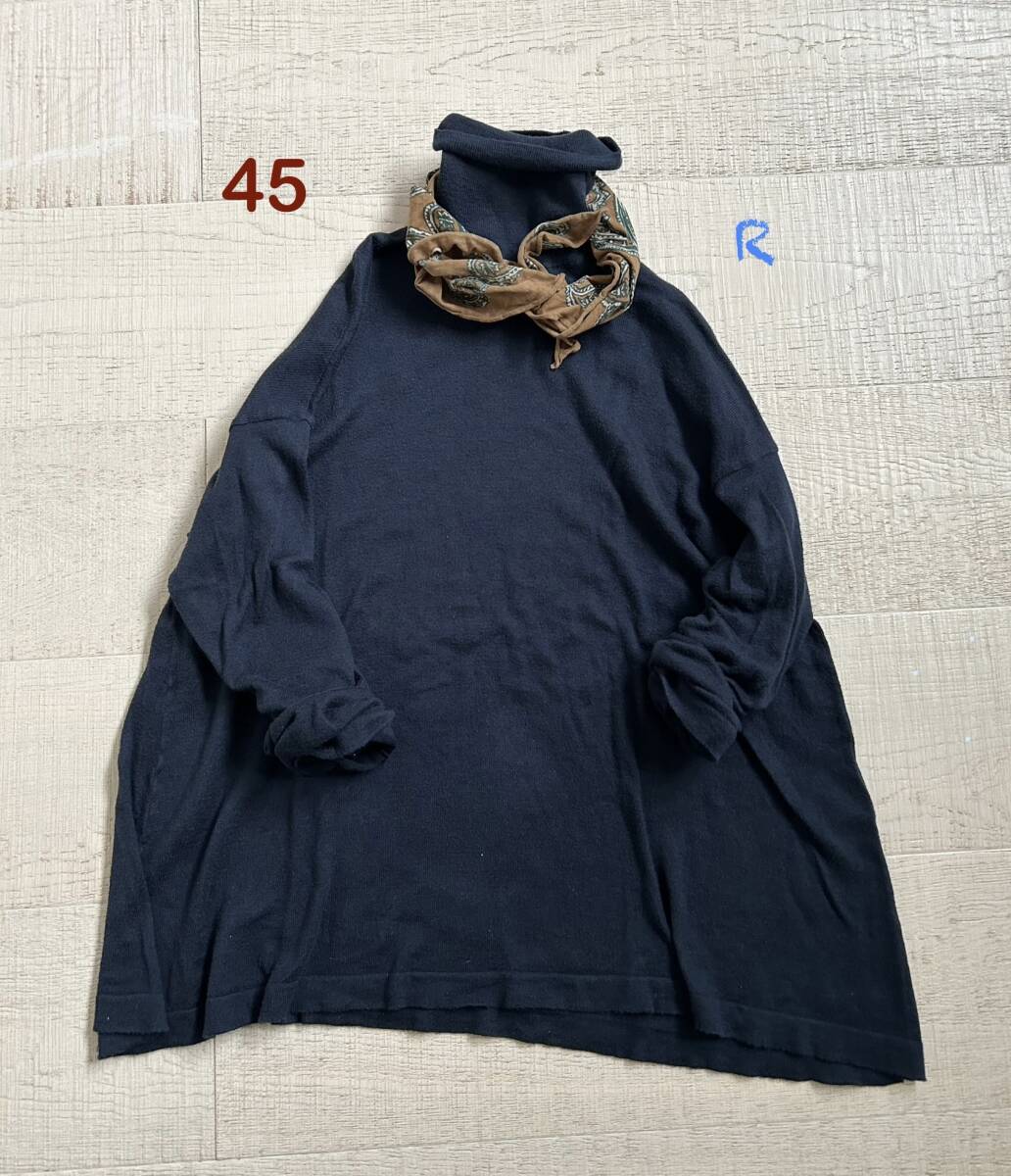 Yahoo!オークション - 45R タートルネックAラインニット 0 / 45rpm umi...