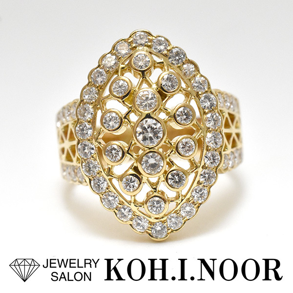 Yahoo!オークション - ダイヤモンド 1.02ct 18金イエローゴールド K18Y...