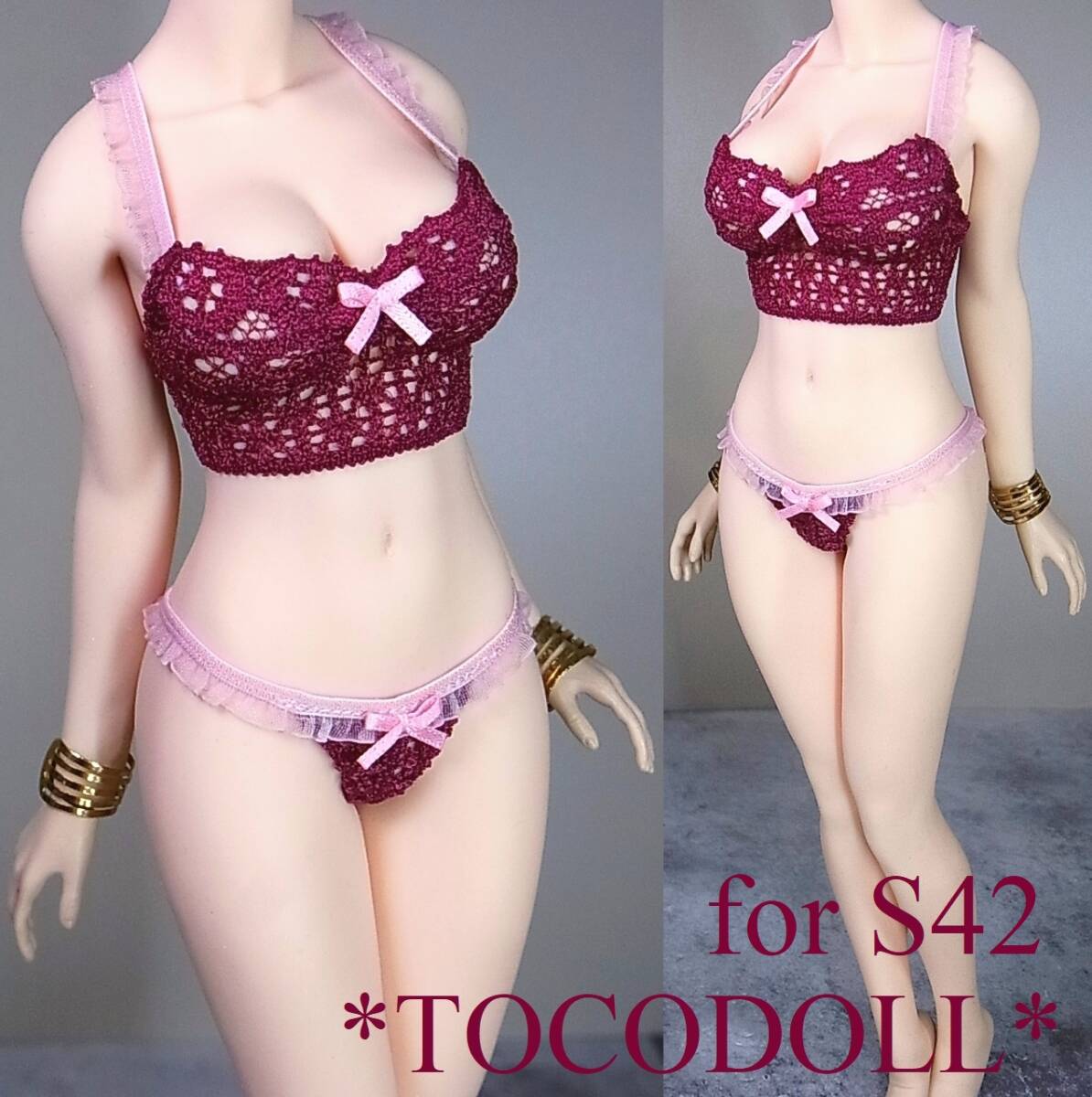 Yahoo!オークション - toco Phicen/TBLeague用 S42 フリルブラキャミ...