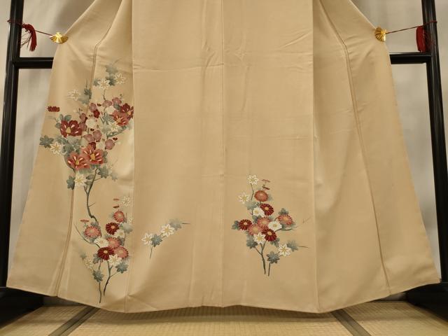 Yahoo!オークション - 平和屋着物 訪問着 草花文 金彩 正絹 逸品 AAAS2...