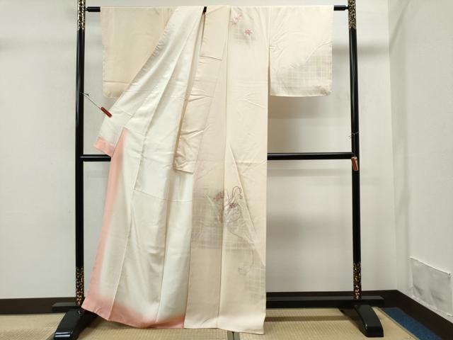 Yahoo!オークション - 平和屋着物 訪問着 総刺繍 巾着 暈し染め 正絹 ...