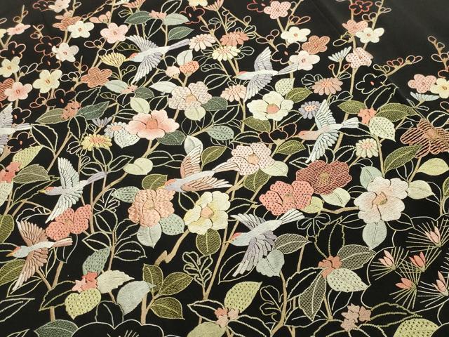 平和屋着物○中国三大刺繍 蘇州刺繍 相良刺繍 総刺繍 黒留袖 平和屋着物○中国三大刺繍 蘇州刺繍 相良刺繍 総刺繍 黒留袖