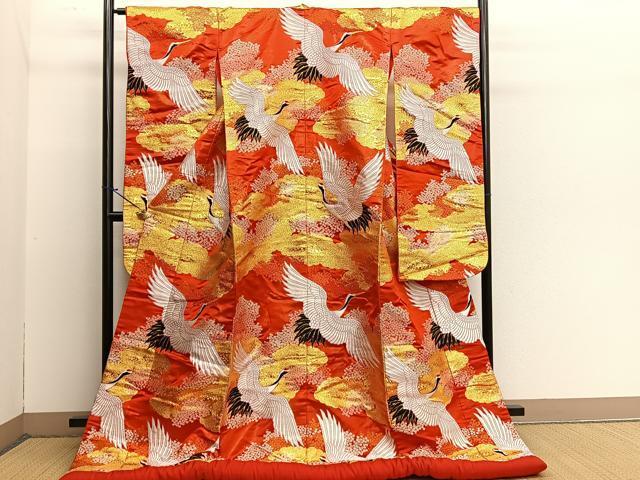 平和屋着物○色打掛 和装 婚礼 結婚式 花嫁 神社挙式 唐織 飛鶴 平和屋着物○色打掛 和装 婚礼 結婚式 花嫁 神社挙式 唐織 飛鶴