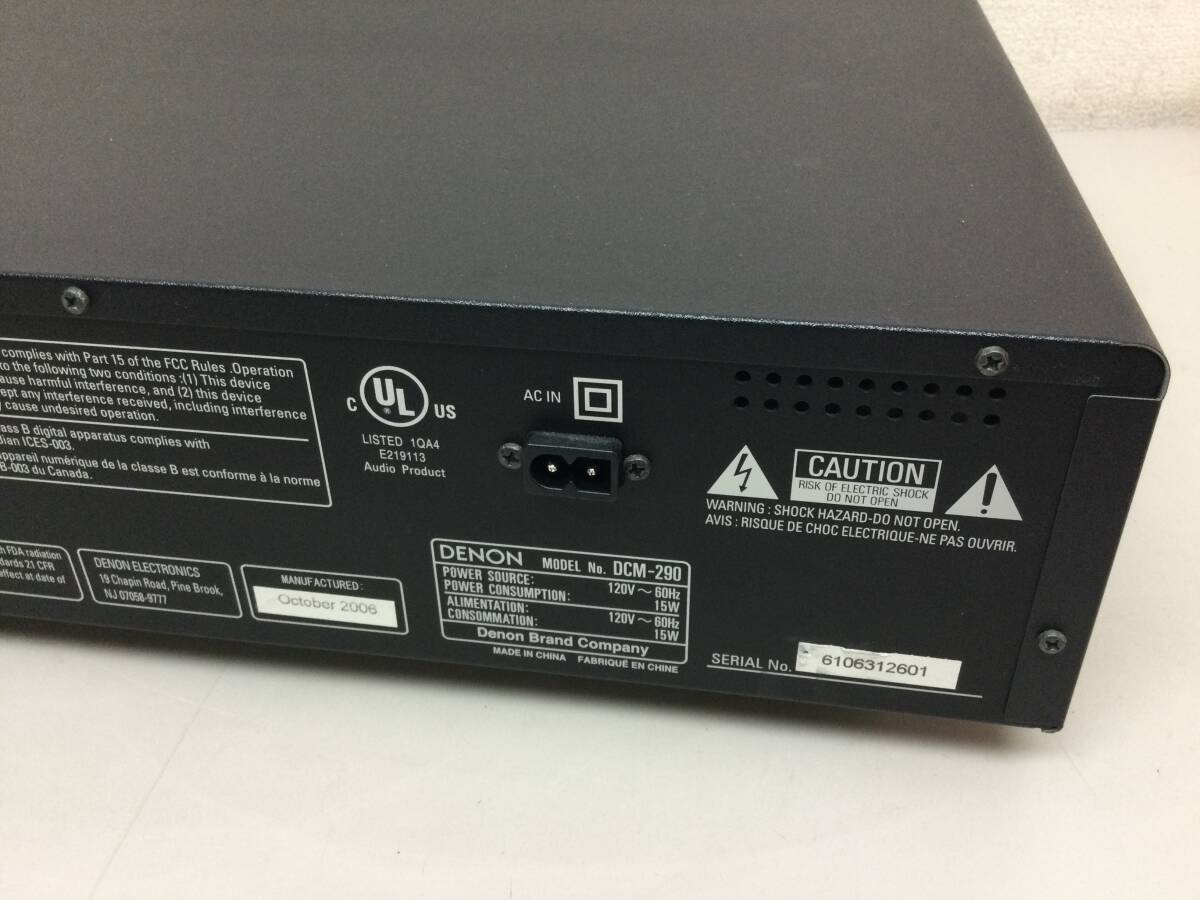 Yahoo!オークション - Denon デノン DCM-290 CD Changer 5 Compact Di...