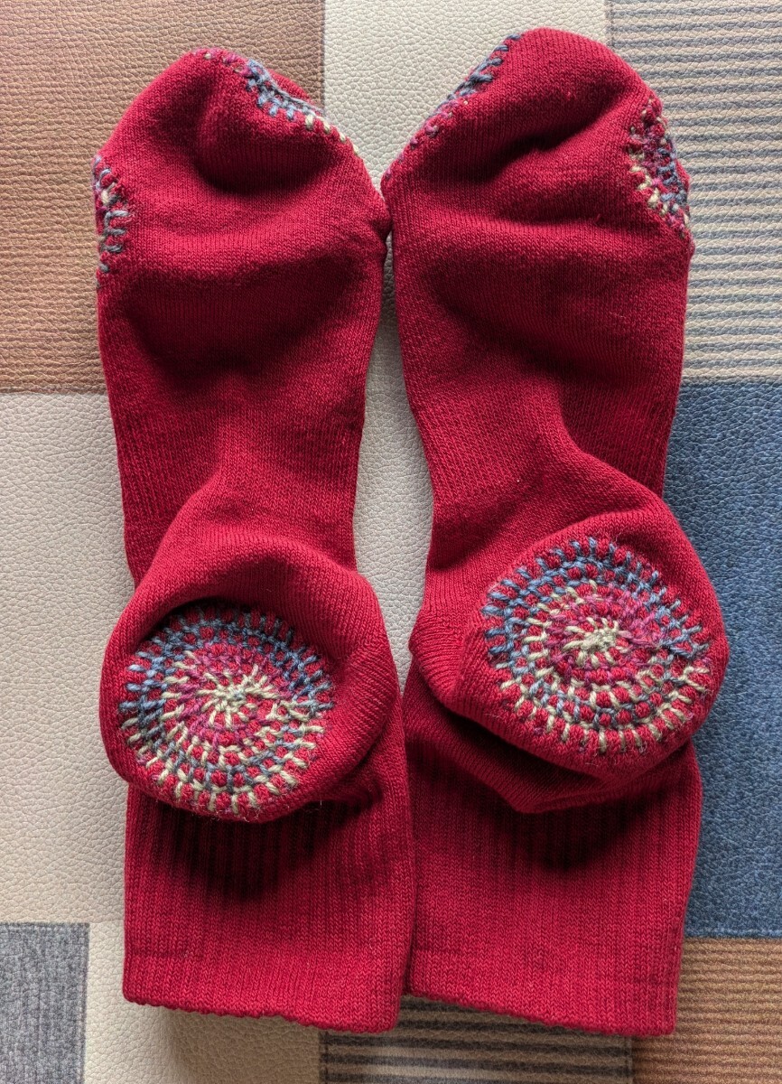 Yahoo!オークション - ハンドメイド リペア ソックス（レッド＋ミック...