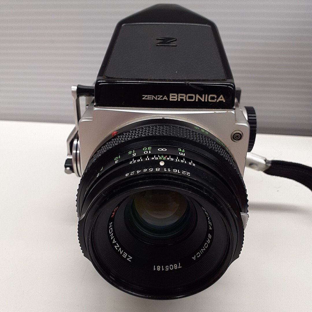 ZENZA BRONICA ゼンザブロニカ ETRS 中判カメラ レンズ ZENZANON MC 1:2.8 f=75mm 蛇腹 予備フィルムケースまとめて み(ブロニカ)｜売買された ...