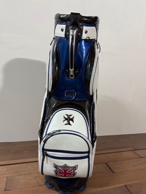 Yahoo!オークション - TRPXキャディバッグ 9.5型 ブルー×ホワイト 中...