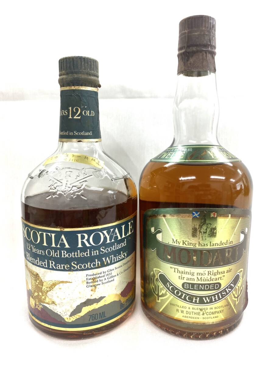 2276 W0704-20 1円スタート SCOTIA ROYALE スコシア ロイヤル 12年 760ml 43% MOIDART モイダート 12年 750ml 43% 2本セット 未開栓 ...