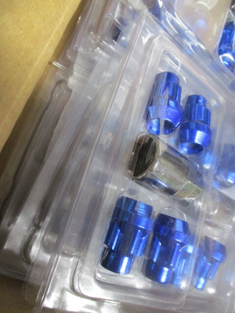 Yahoo!オークション - U386/未使用 ホイールナット 12×1.5 ブルー 25...