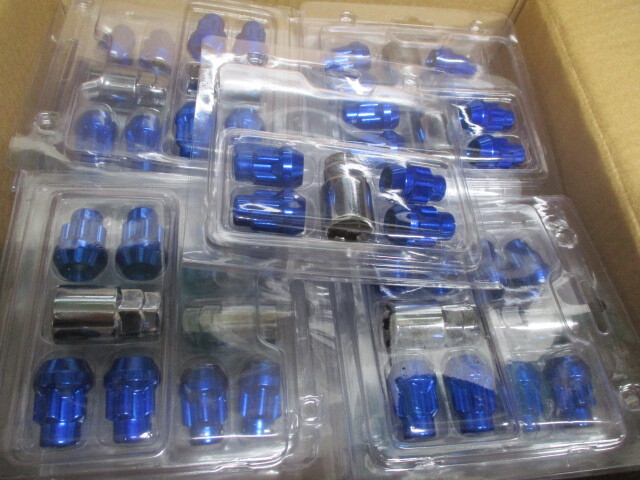 Yahoo!オークション - U386/未使用 ホイールナット 12×1.5 ブルー 25...