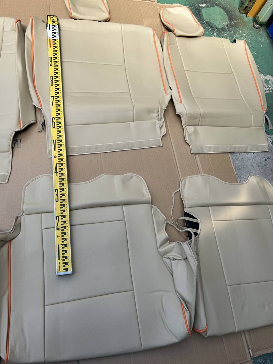 Yahoo!オークション - U518/未使用 PVCレザー ホワイト シートカバー 1...