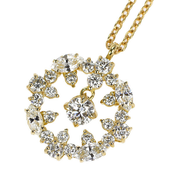 Yahoo!オークション - フォーエバーマーク K18YG ダイヤモンド ペンダ...