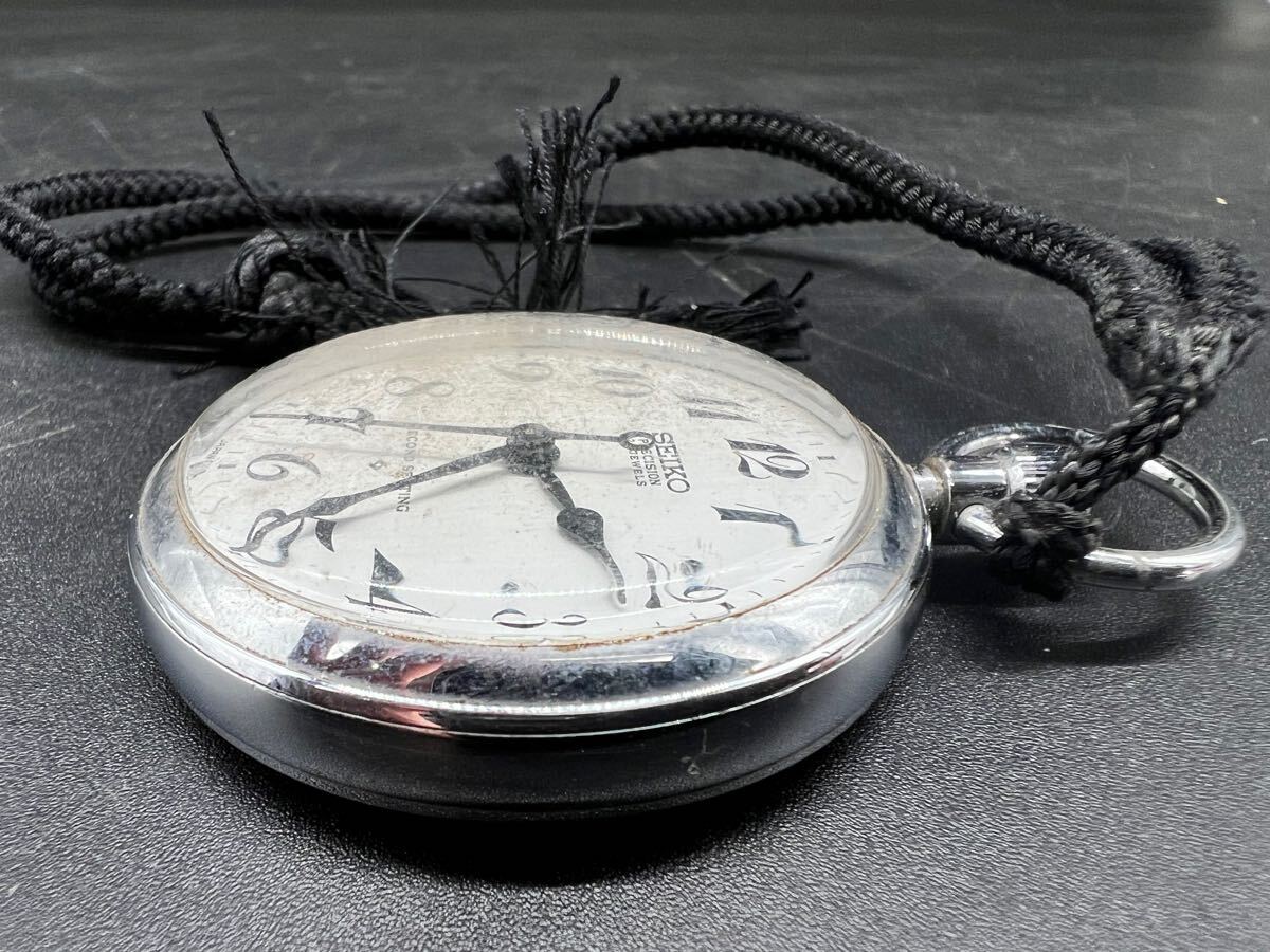 KH1890250 SEIKO PRECISION懐中時計 21jewels 白文字盤 手巻き KH1890250 SEIKO PRECISION懐中時計 21jewels 白文字盤 手巻き