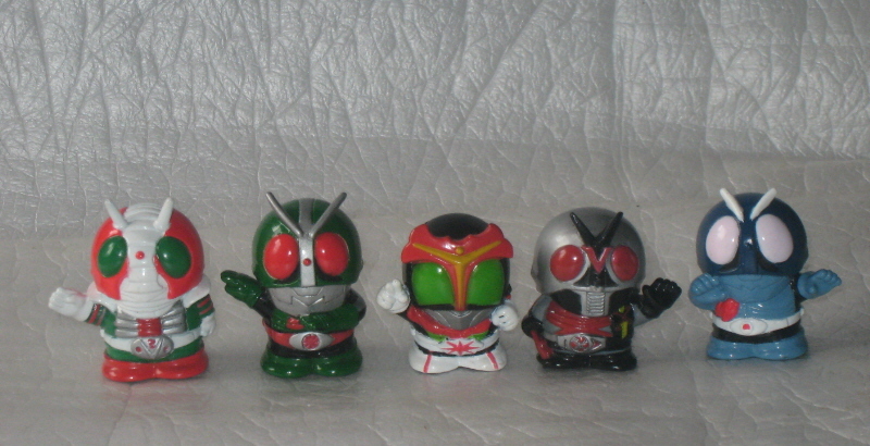 Yahoo!オークション - n23 仮面ライダー 指人形 初期 美品5体