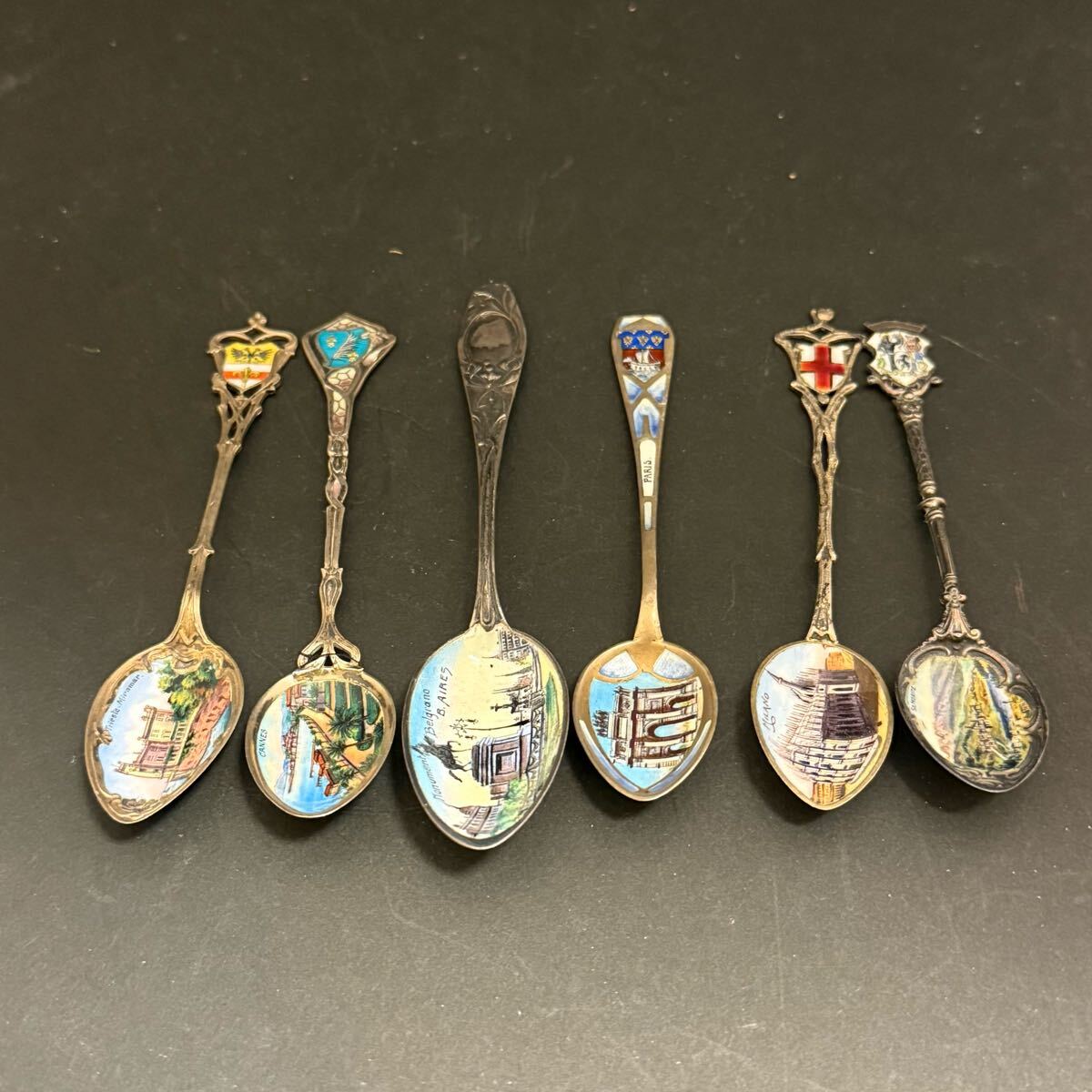 Yahoo!オークション - ED52 シルバー800スプーン6点まとめ/ 銀製/コレ...