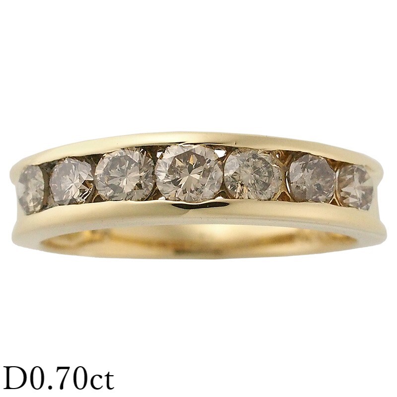Yahoo!オークション - ダイヤモンド/0.70ct リング K18YG 9号