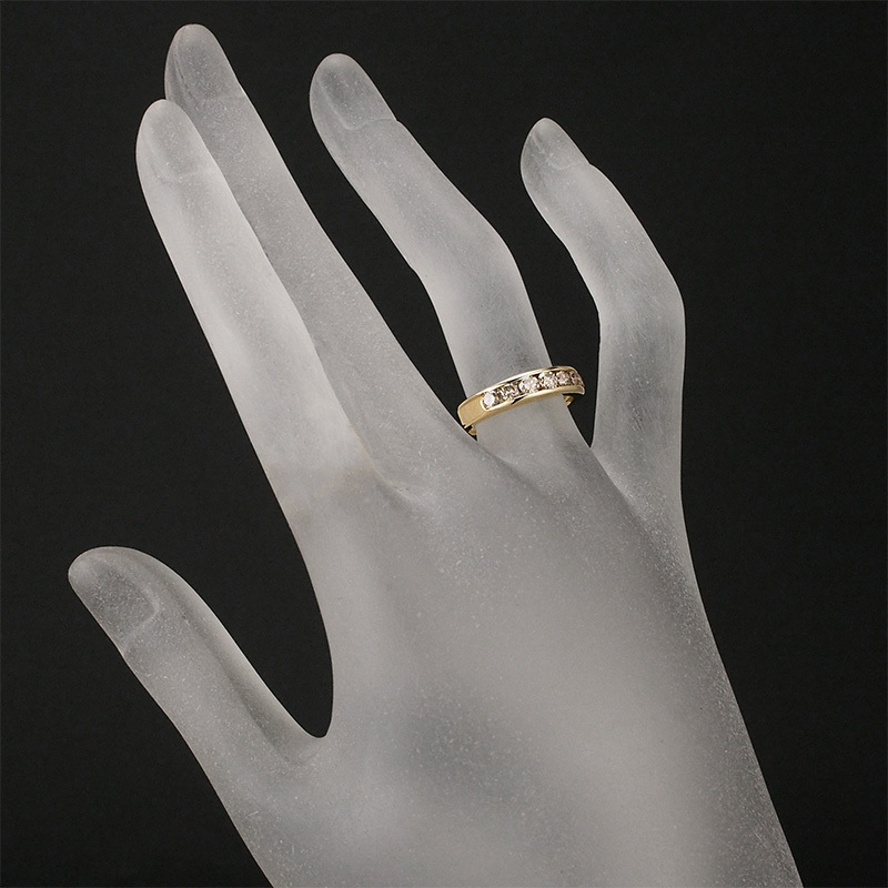 Yahoo!オークション - ダイヤモンド/0.70ct リング K18YG 9号