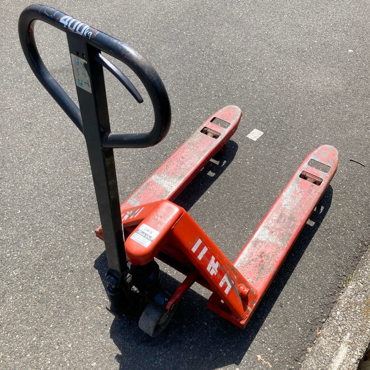 Yahoo!オークション - 芦睦a894 ニチユ ハンドパレット パレットトラッ...