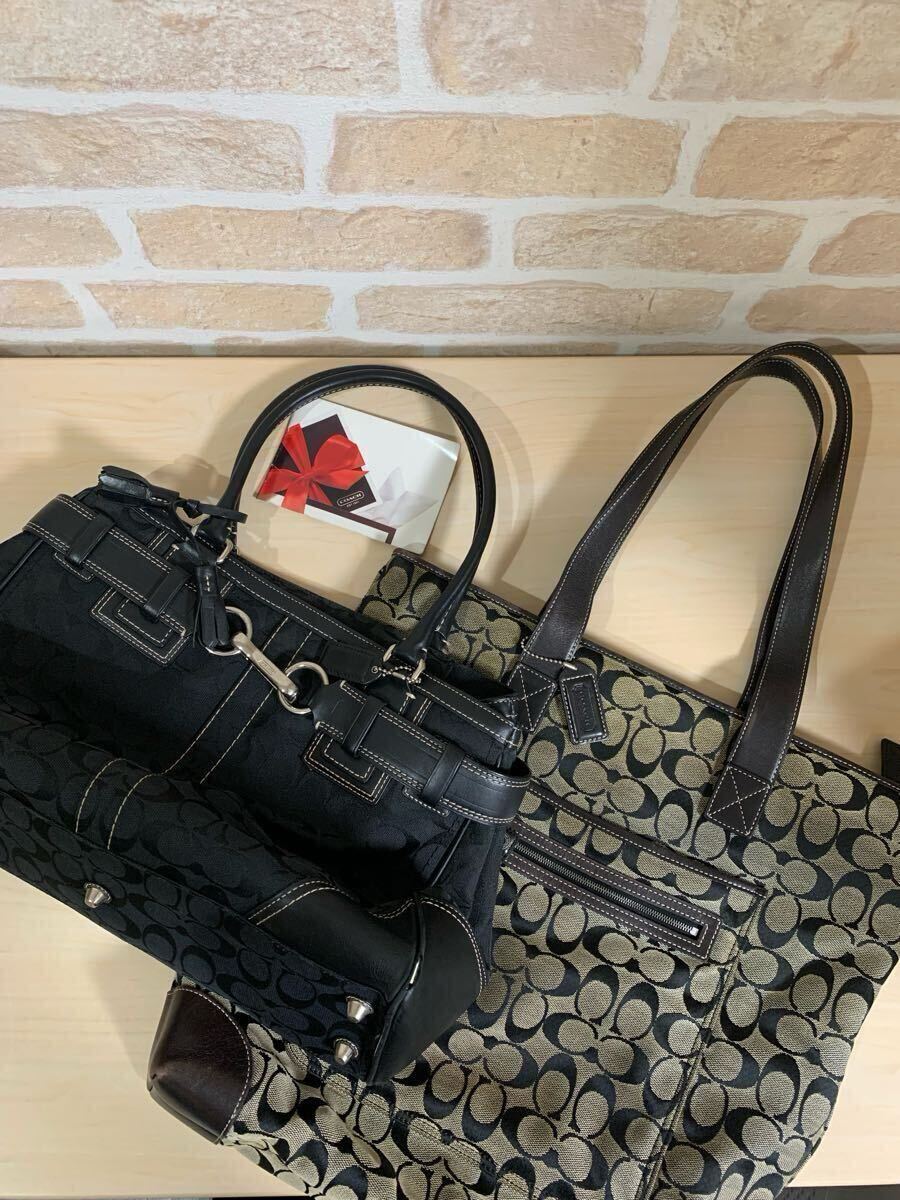 Yahoo!オークション - A4-068 COACH コーチ トートバッグ ハンドバッグ...