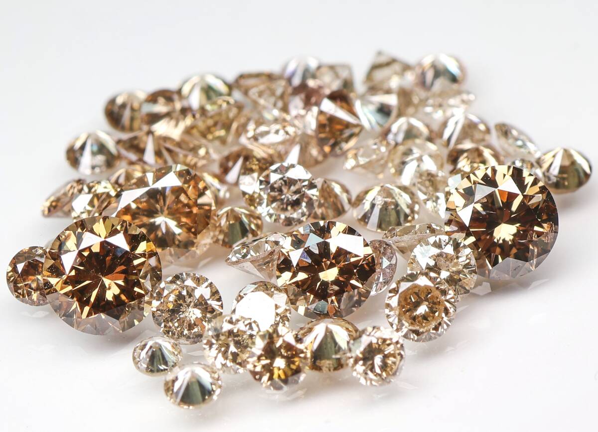 Yahoo!オークション - 【100円～】約4.81ct 天然ブラウンダイヤ ロット