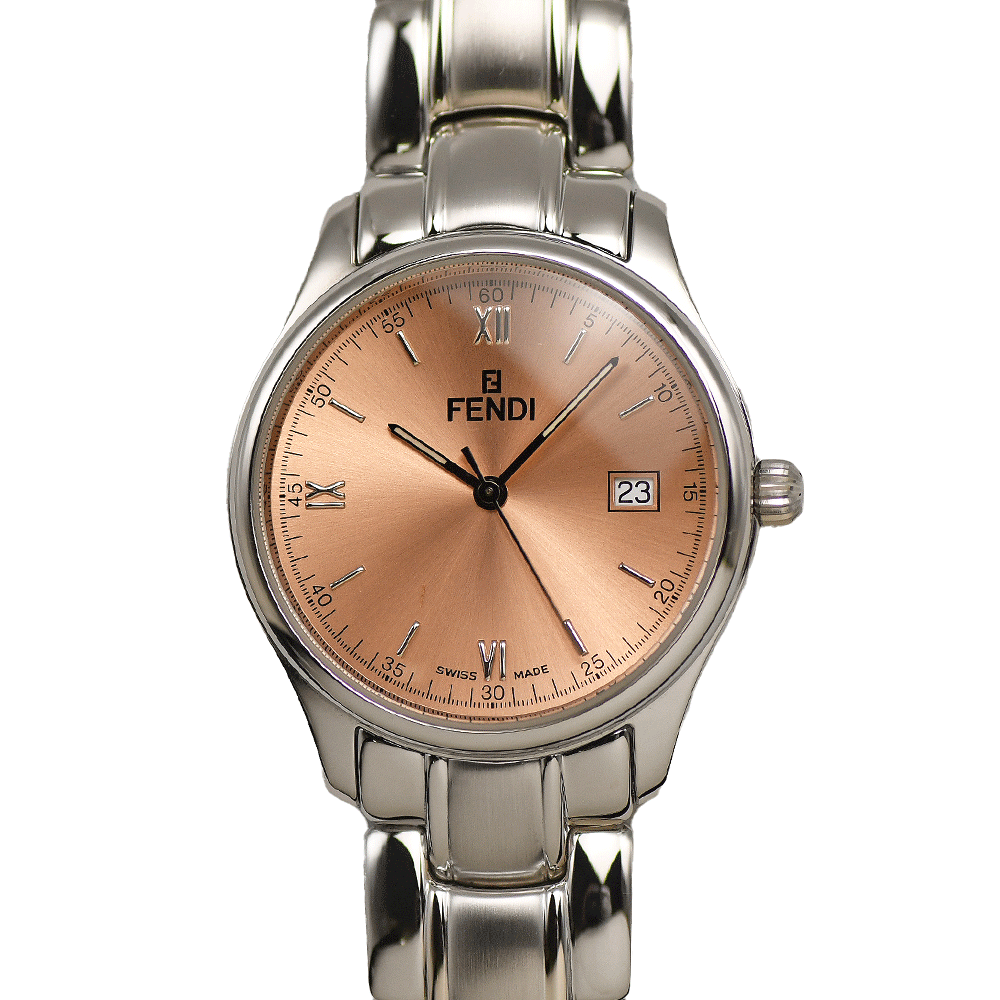 Yahoo!オークション - フェンディ FENDI オロロジ ラウンド 210G クォ...