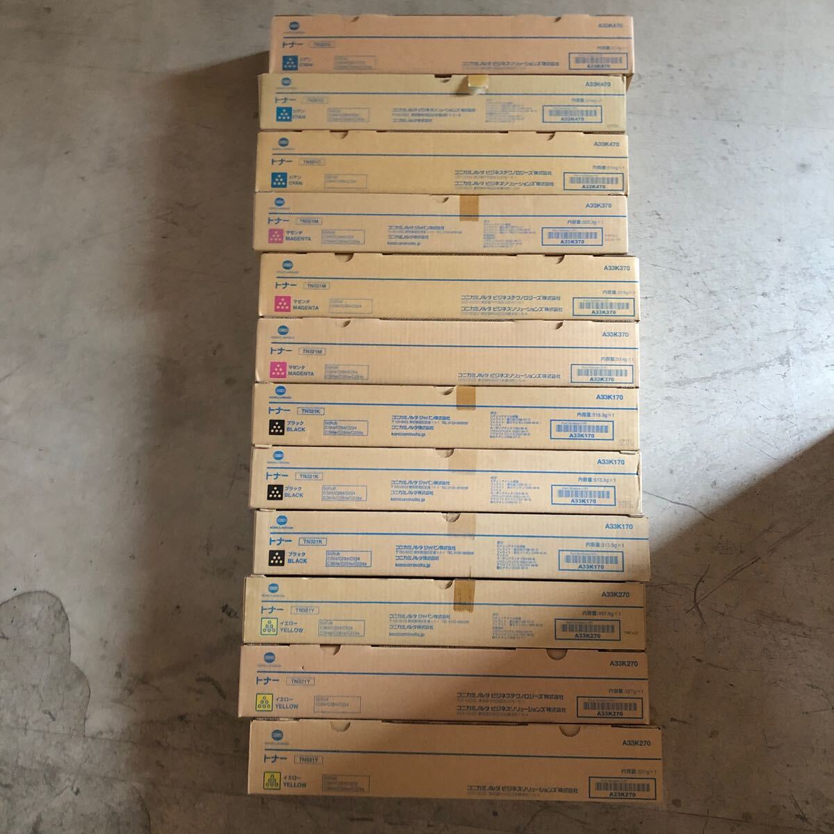 Yahoo!オークション - コニカミノルタ TN321 12本 3セット コニカミノ...