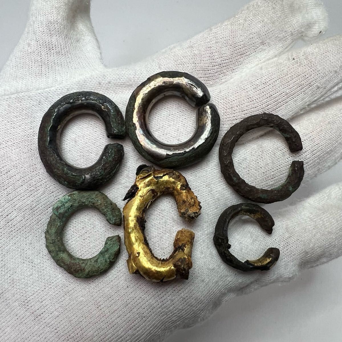 中国古美術 時代物 古銅 青銅器 古銅 鍍金 銅環 9点セット 中国 中国古美術 時代物 古銅 青銅器 古銅 鍍金 銅環 9点セット 中国