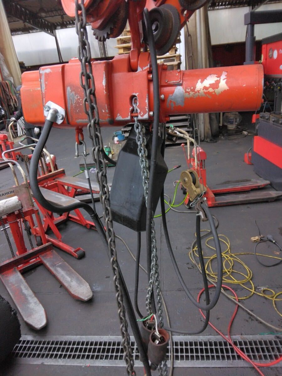 Yahoo!オークション - u602 ELEPHANT 象印 小型電気チェーンブロック ...