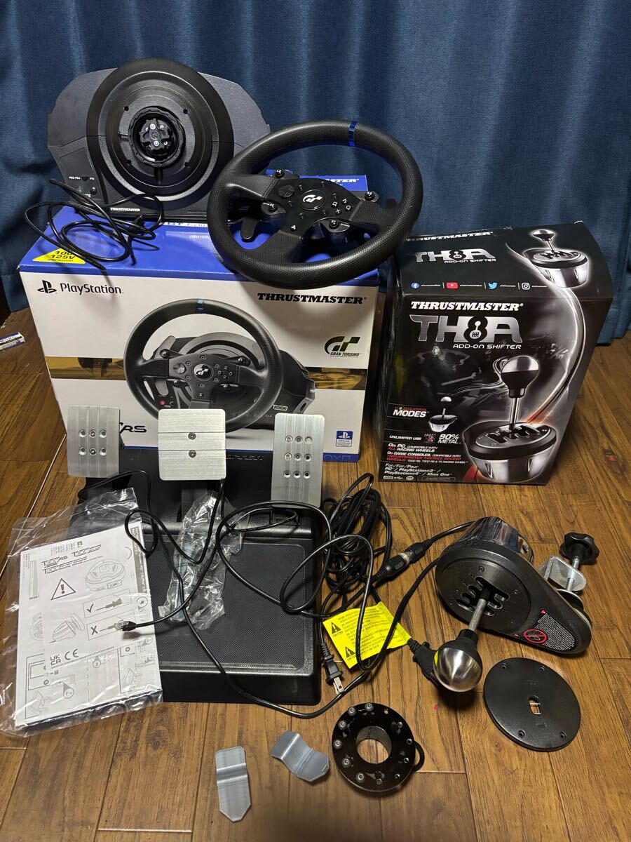 Yahoo!オークション - 動作確認済み スラストマスターT300RS TH8A ハン...